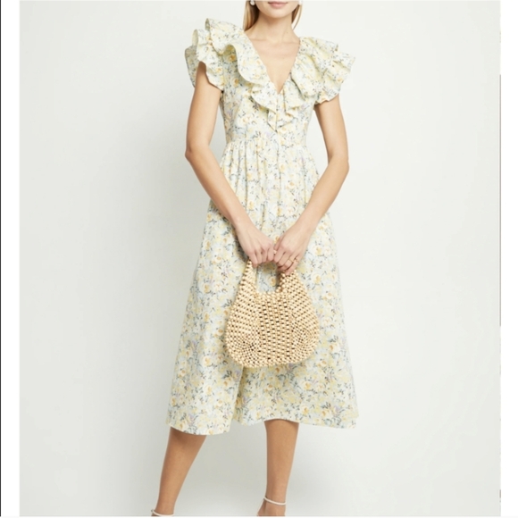 OPT | Dresses | Opt Kate Midi Floral Print Dress | Poshmark